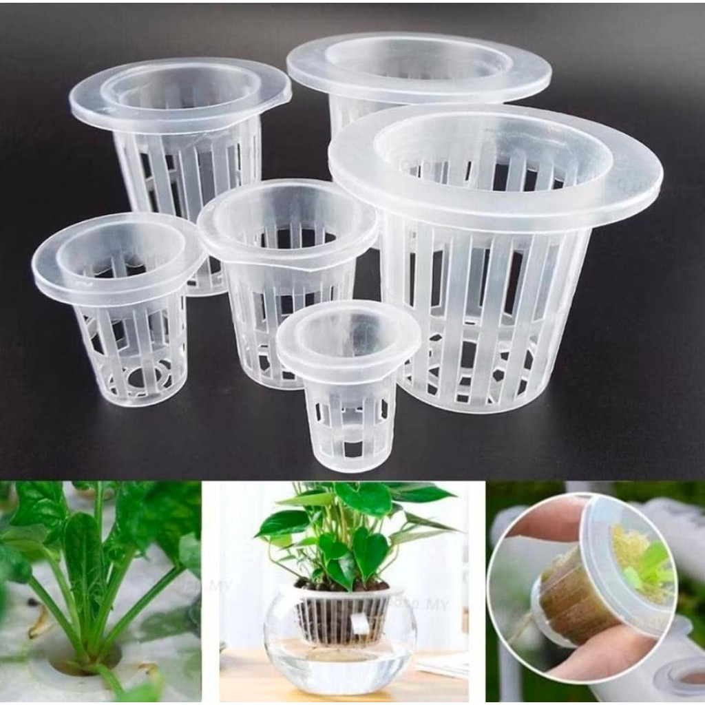 G1025 Hydroponic Planting Plastic Basket Net Seed Pot Hidroponik ...