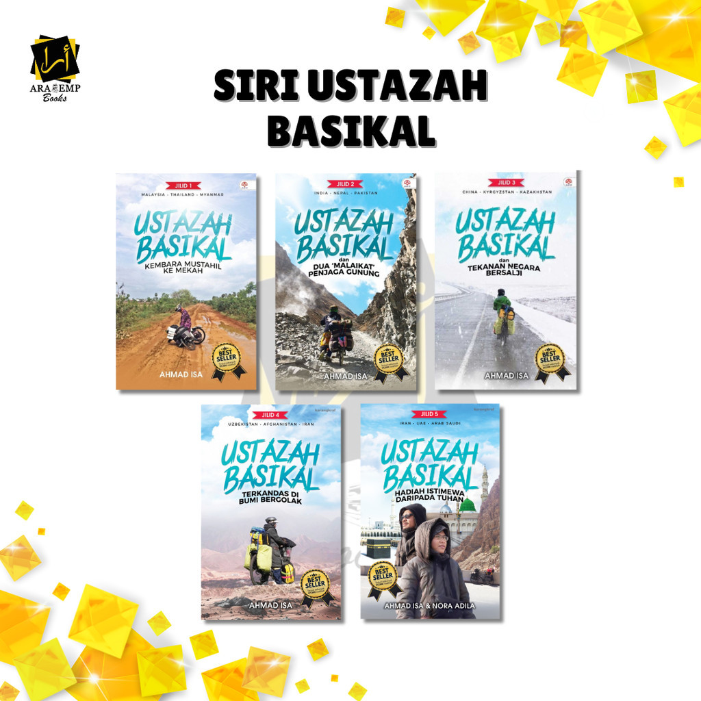 Siri Travelog Ustazah Basikal Jilid 1-5 By Ahmad Isa / Buku Travel ...
