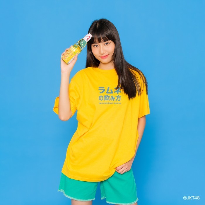 Jkt48 Limited T-Shirt Setlist "How to Drink Ramune" Yellow | Shopee ...