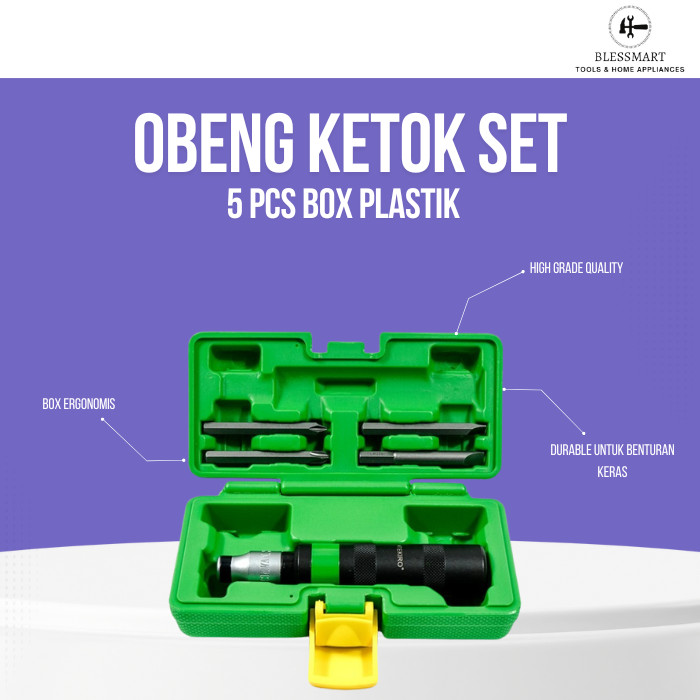 Tekiro Tap Screwdriver Set 5 Pcs Plastic Box | Shopee Malaysia