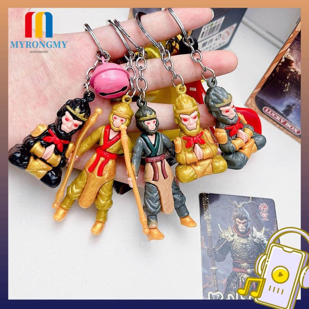 MYRONGMY Black Myth Wukong, Animation Monkey King Wukong Keychain ...