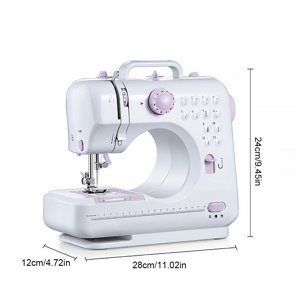 [Verne.my] 505A Portable Mini Sewing Machine Double Speed 12 Built-In ...