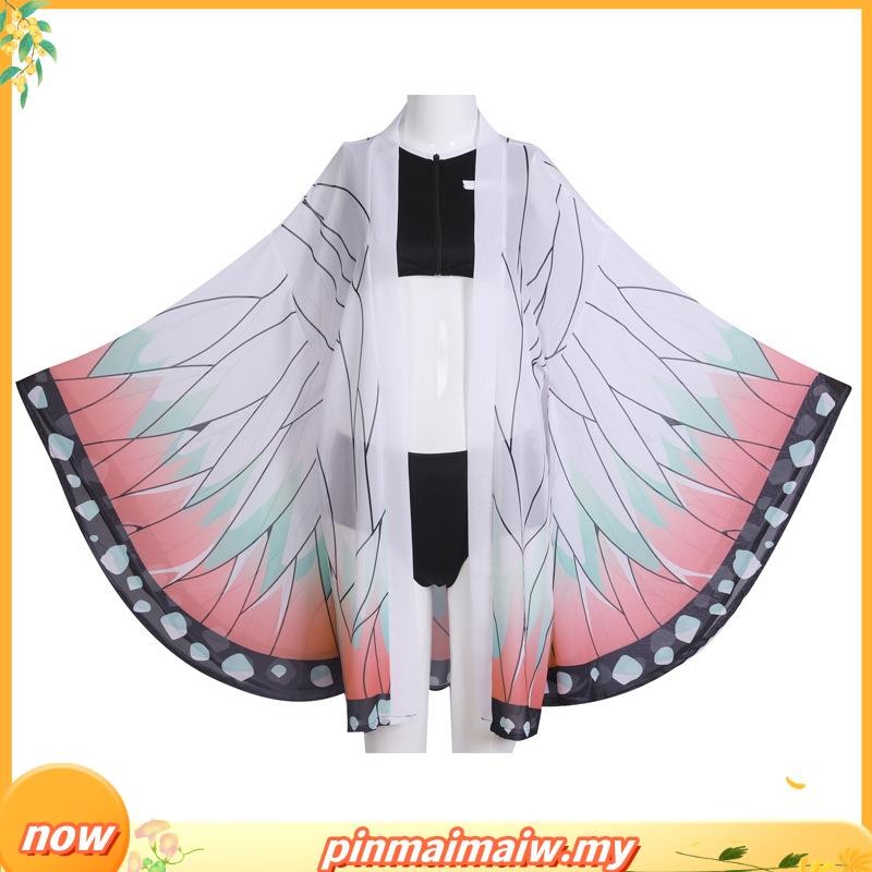 Demon Slayer:Kimetsu no Yaiba-Kochou Shinobu Cosplay Costume Kimono ...