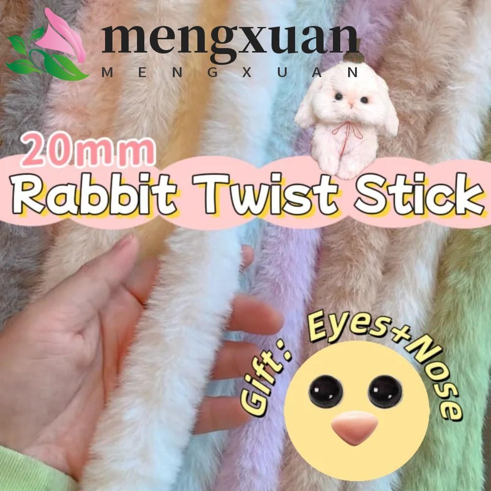 MENGXUAN Rabbit Plush Iron Wire Strip Stick, Plush Stuffed Handmade ...