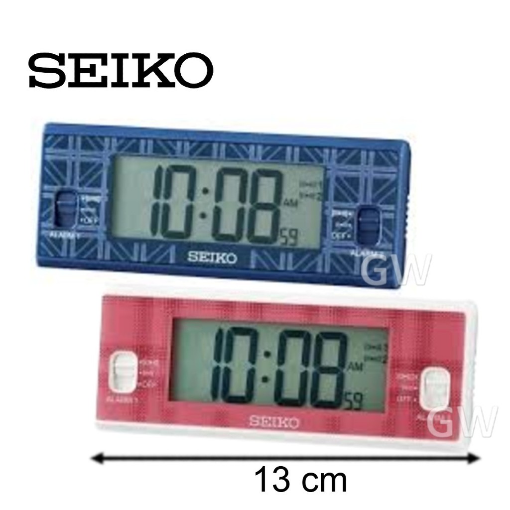 100% ORIGINAL SEIKO Digital Dual Beep Alarm Calendar Thermometer Table ...