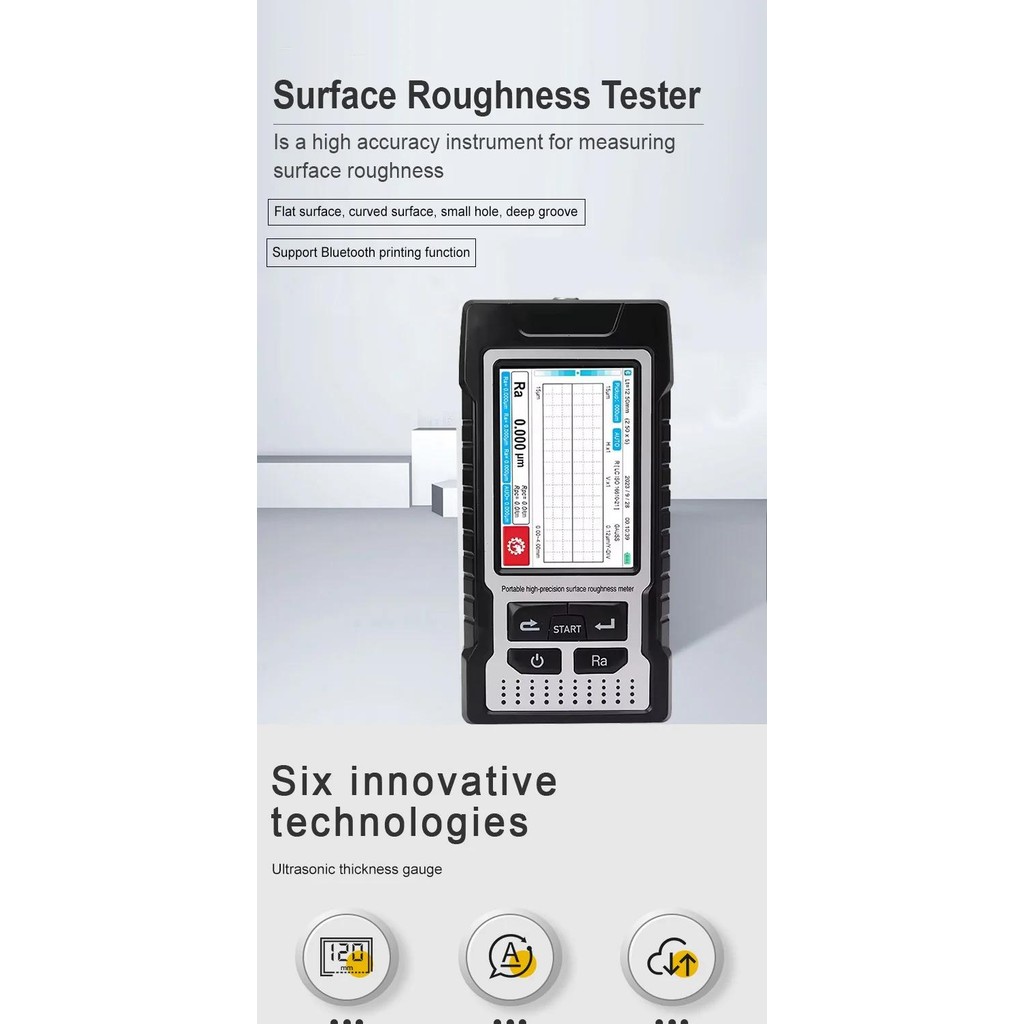 0.001um Precision Digital Graphic Surface Roughness Tester Touch 160μm ...