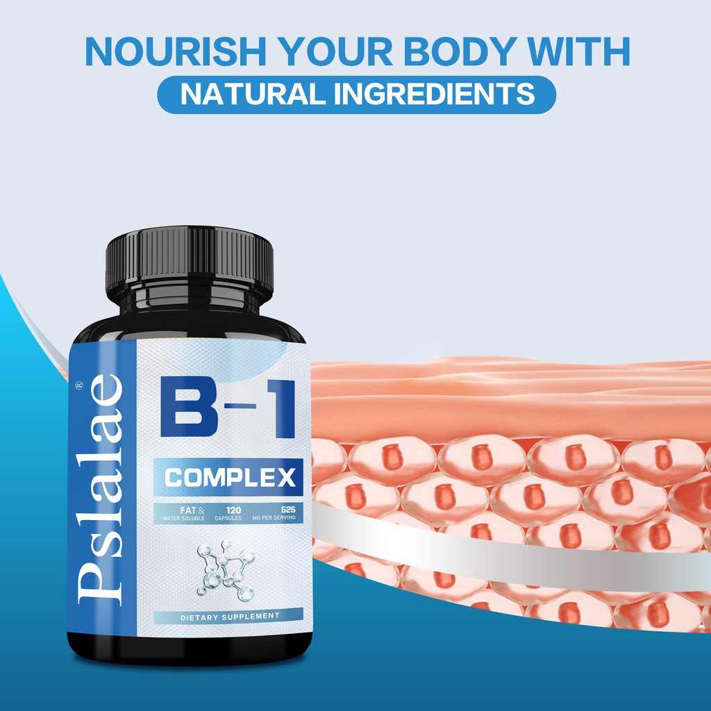 Pslalae Supplement Vitamin B1 500mg with Benfotiamine, – 2 in 1 ...