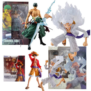 One Piece Action Figure SHF Luffy Nika Movable Joint Model Roronoa Zoro ...