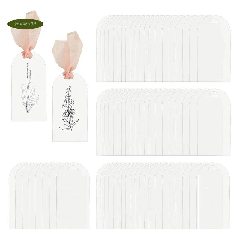 50Pc Acrylic Place Cards Wedding Blank Arched Frosted Wedding Reserved ...