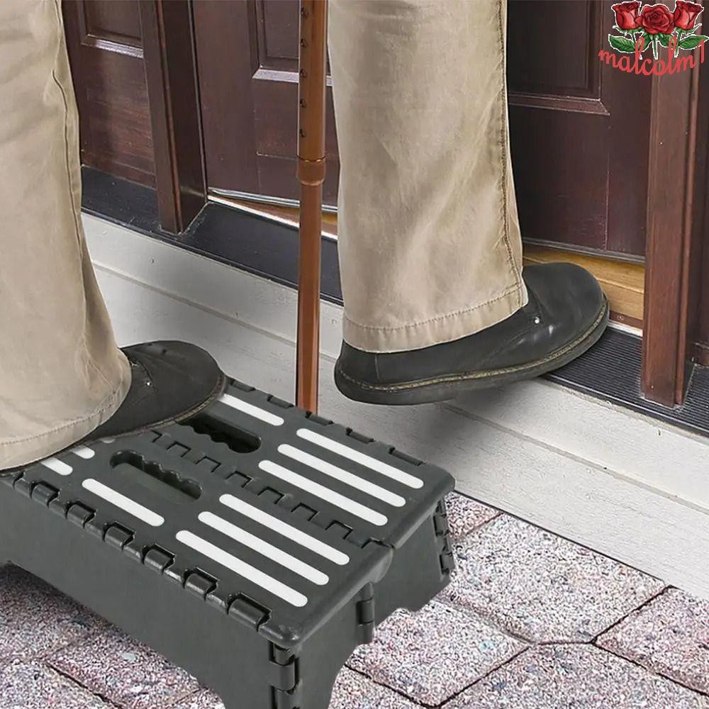 MALCOLM1 One Step Stool, Safety Extra Wide Mobility Stepping Stool ...