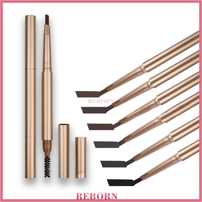 REBORN Gold Auto-rotating Triangular Eyebrow Pencil Waterproof and ...