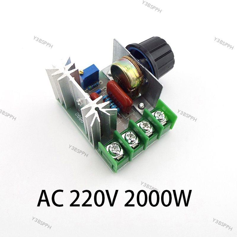 AC 220V 2000W SCR Voltage Regulator Dimming Dimmers Speed power ...