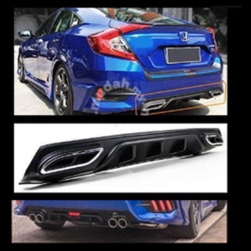 HONDA CIVIC FC REAR BUMPER DIFURSER | Shopee Malaysia