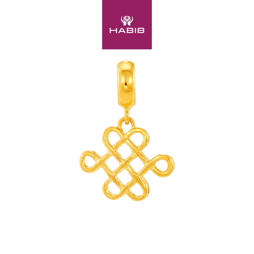 HABIB 916/22K Yellow Gold Charm (Chinese Knot) CPT0400823 | Shopee Malaysia