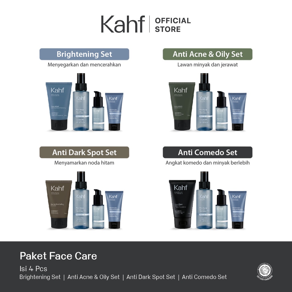 Kahf Paket Face Care 4 Item | Shopee Malaysia