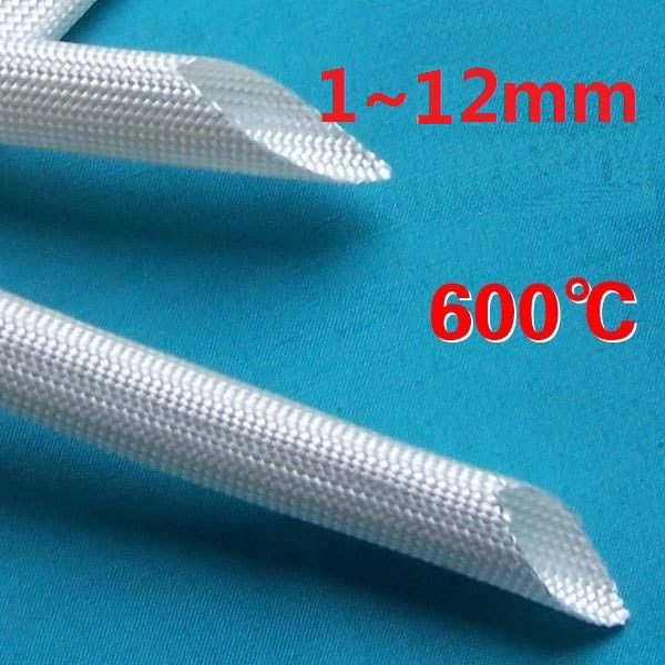 1mm-12mm Diameter Solf Insulation Fiberglass Sleeving Tube / Braided ...