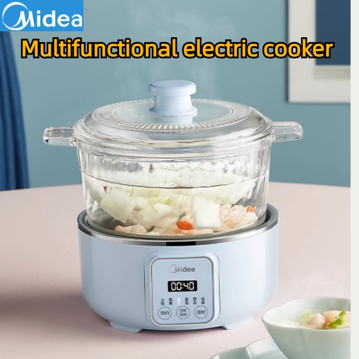 Midea Multifunction Visual Electric Cooker 2.4L Multifunctional glass ...