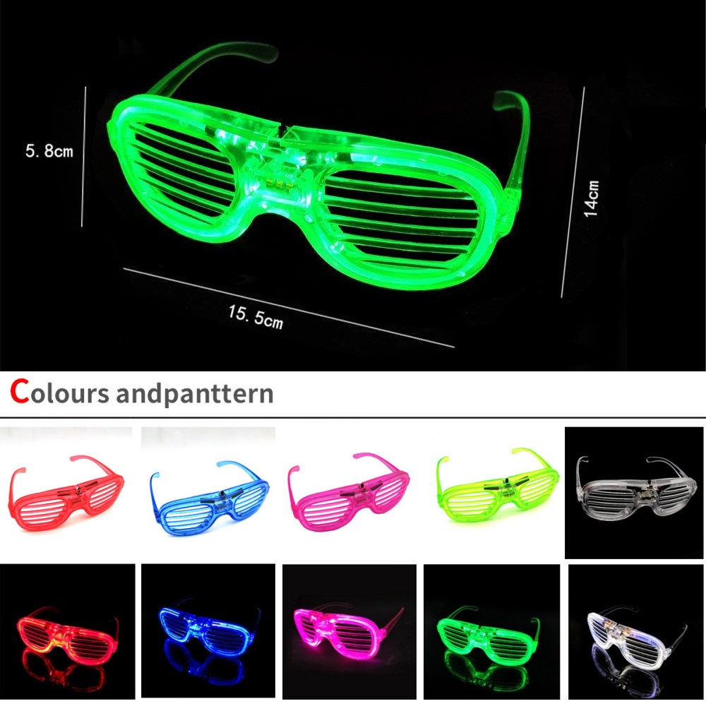 Glow in The Dark Led Glasses Light Up Party Glasses for Kids Adults ...