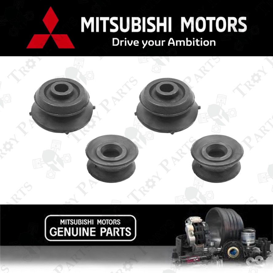(4pc) Mitsubishi Absorber Mounting Bush Rear Gen2 Persona Saga BLM FLX ...