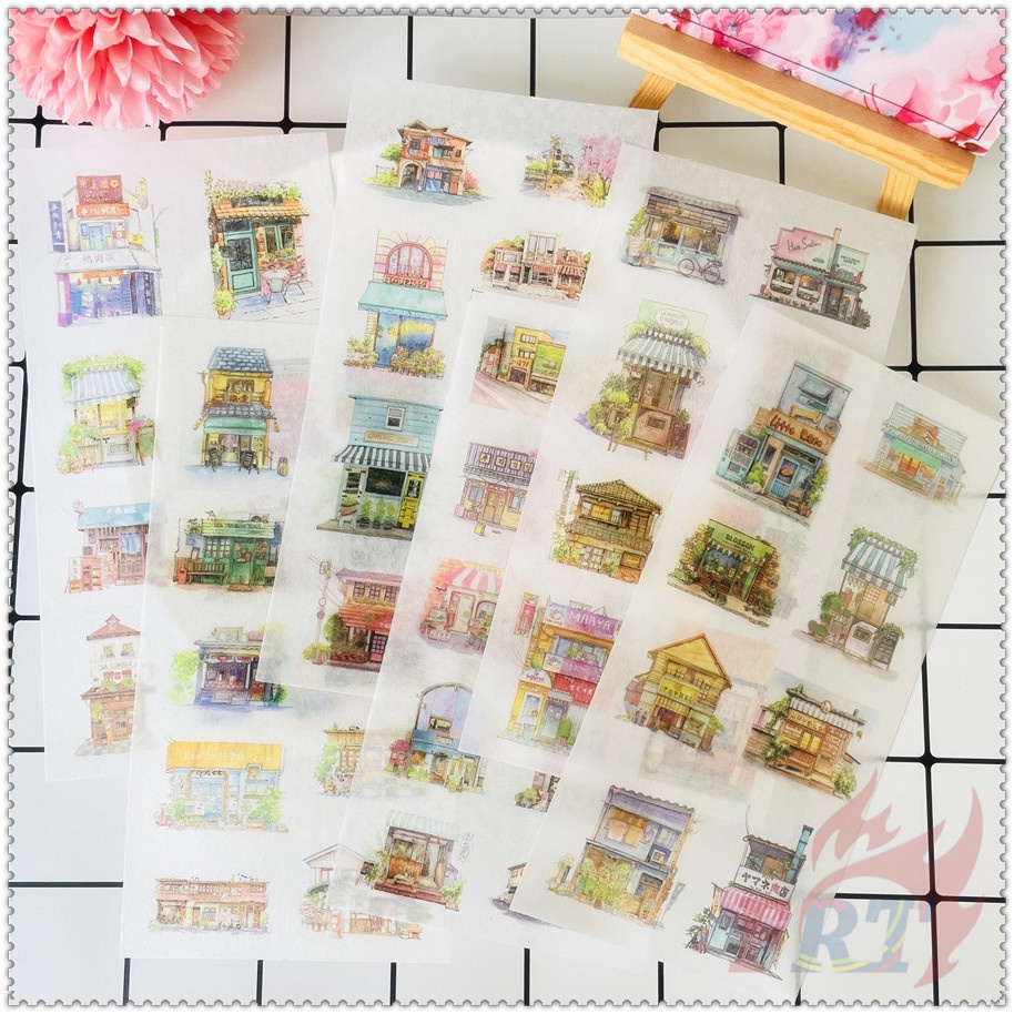 6Sheet/Set Japan Hokkaido Street . Corner Shop Series 02 Washi Stickers ...