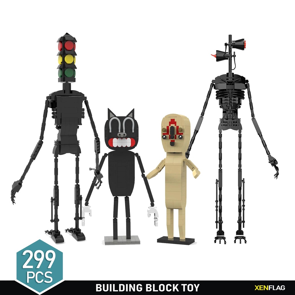 Horror game Creature SCP Monster Traffic Light Building Block Set Siren ...