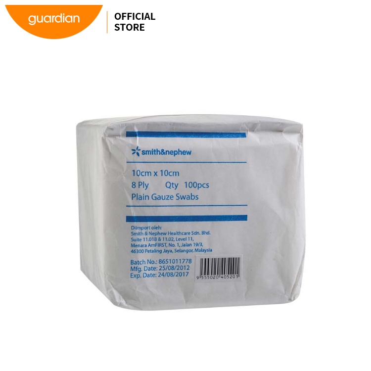 Smith & Nephew Plain Gauze Swabs 10cm x 10cm x 8ply 100s | Shopee Malaysia