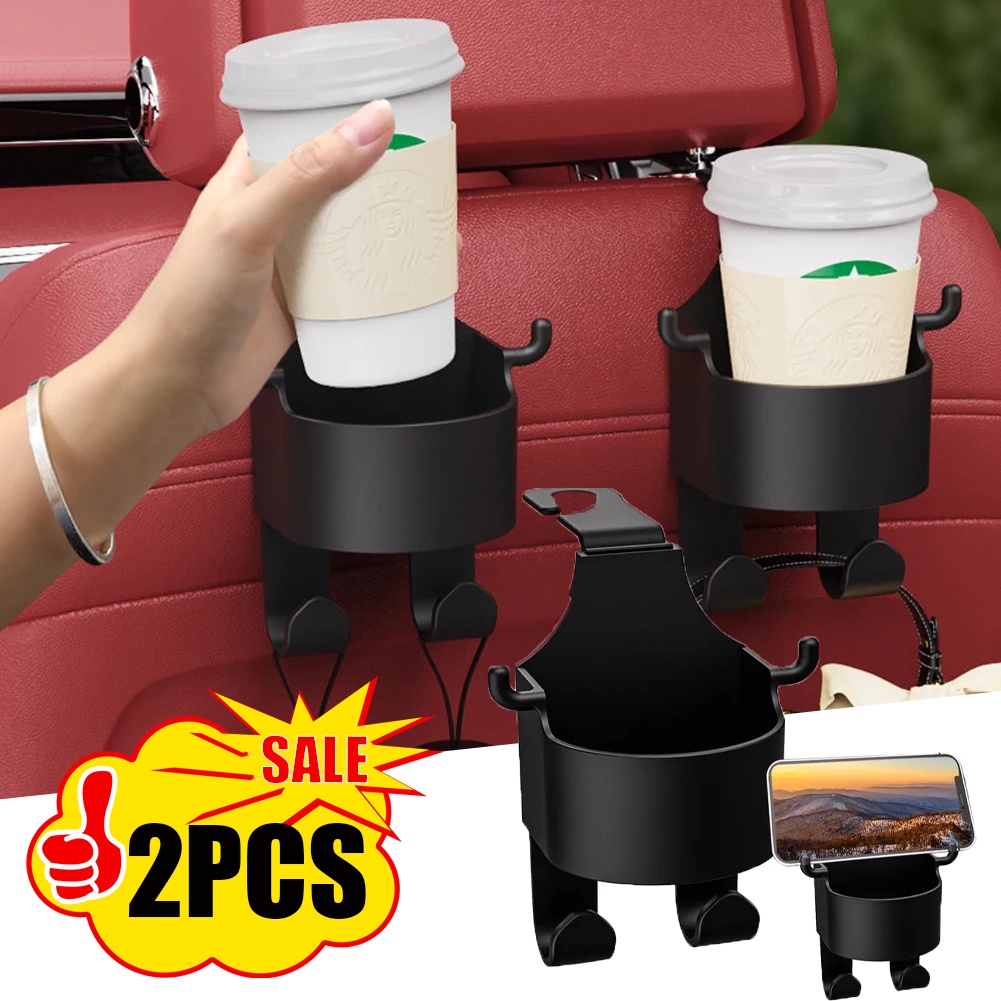 New 2024 Universal Car Cup Holder with Hook Car Seat Backrest Phone ...