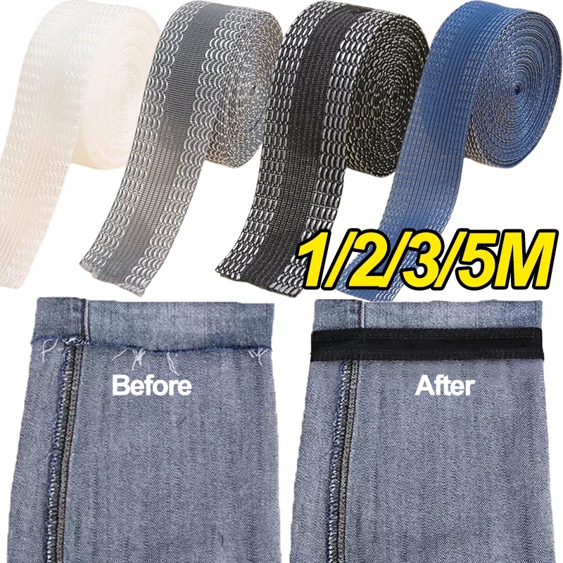 Self-Adhesive Fabric Pants Edge Iron on Pants Paste Shorten Repair ...