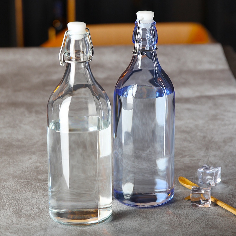 GLASS BOTTLE WITH STOPPER WITH LID BOTOL AIR BOTOL KACA WATER BOTTLE ...