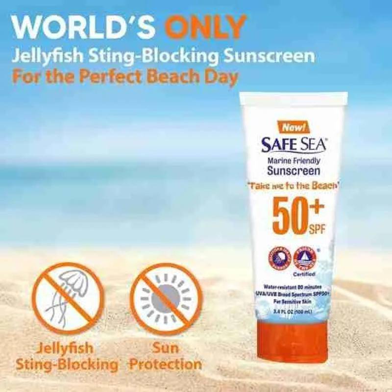Safe Sea Coral Safe Sun Screen Sun Block SPF 95 Anti Jellyfish ...