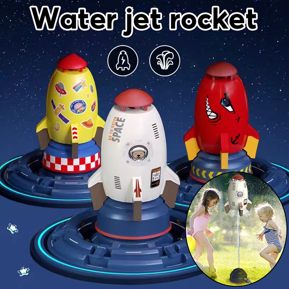 Water Launching Flying Rocket Mini Fountain Sprinkle Splash Toys ...