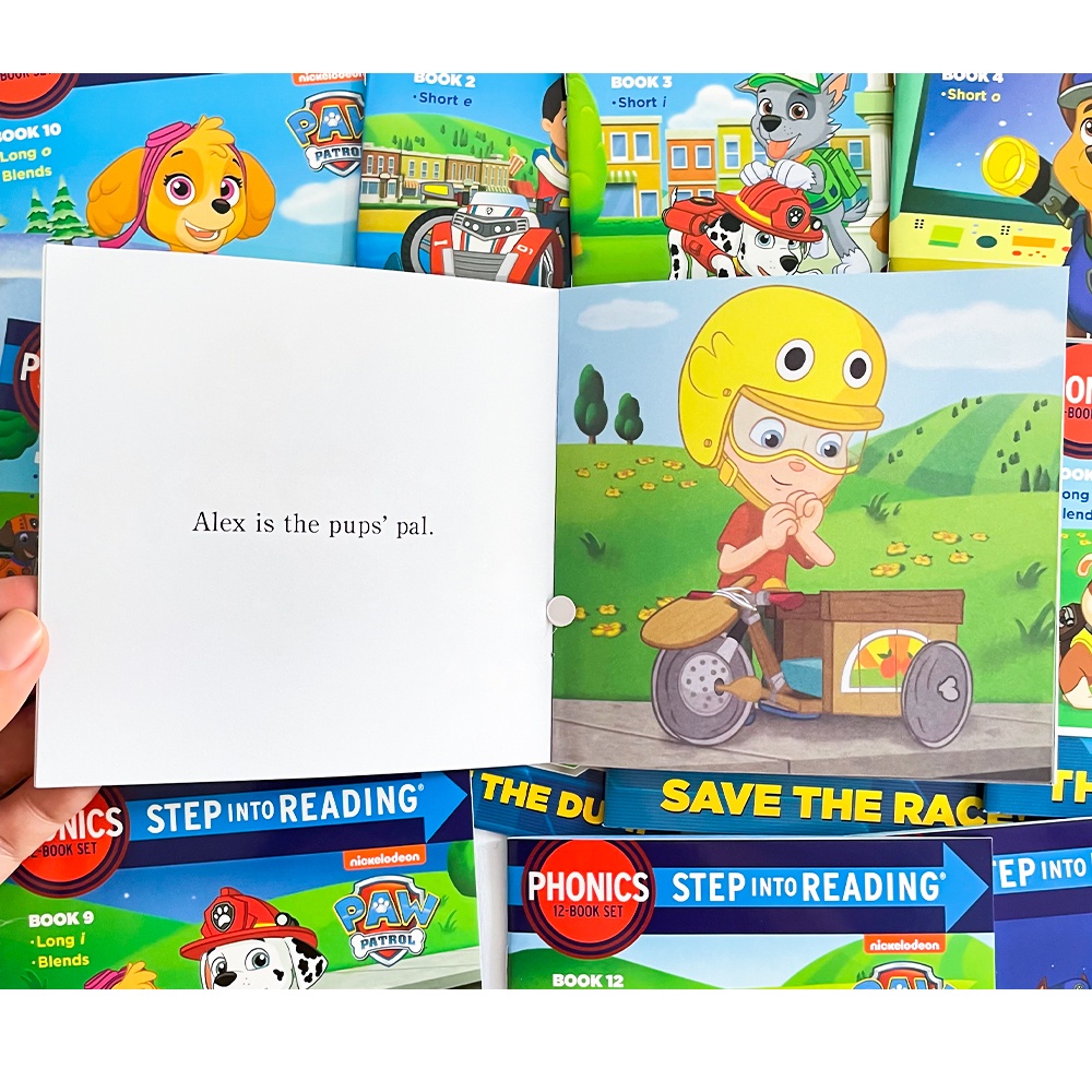 12Books Set Phonics Step Into Reading Patrol PAW Story Book for Kids ...