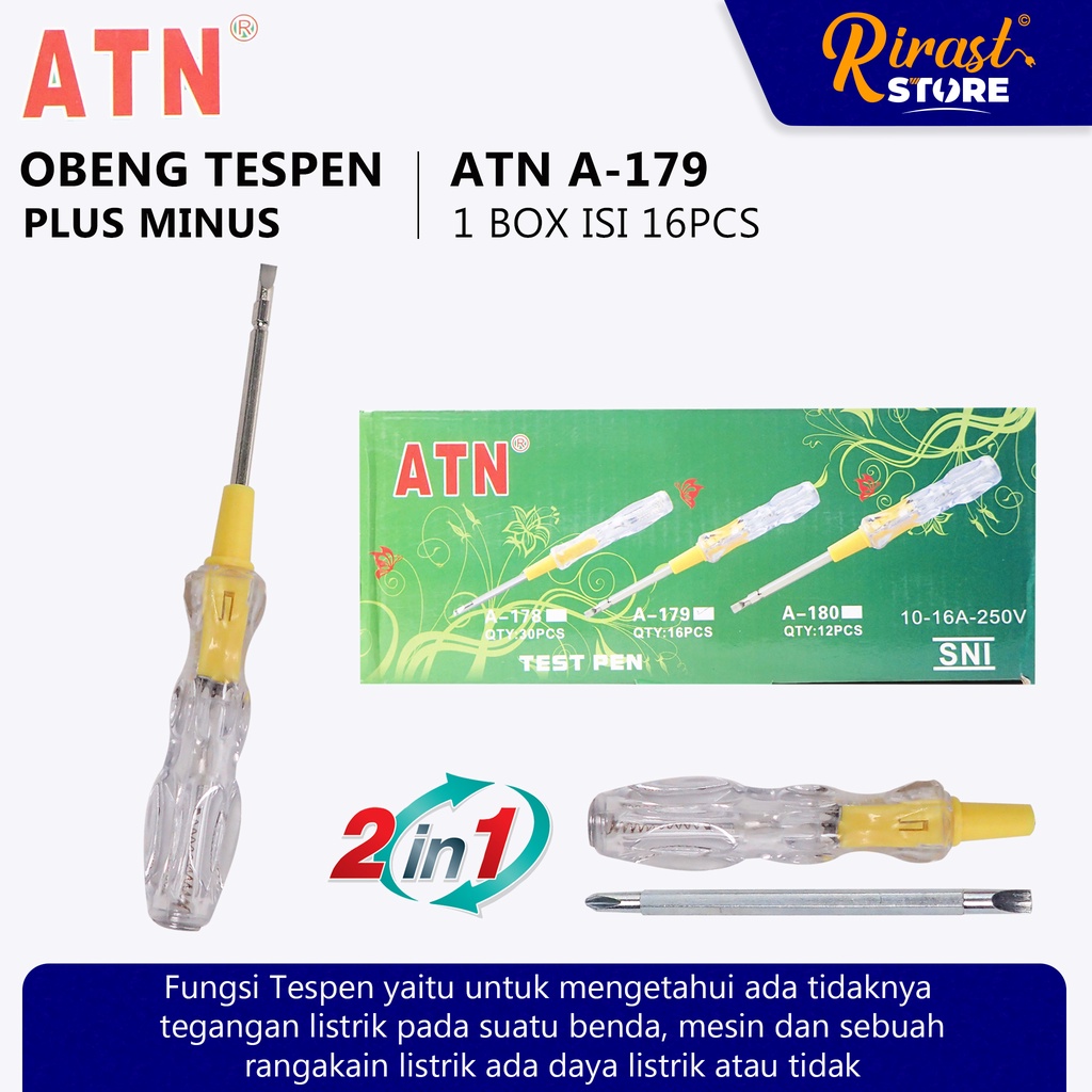 Rirast Shop - Reversible Tespen Screwdriver Test Pen Min Plus ATN A-179 ...