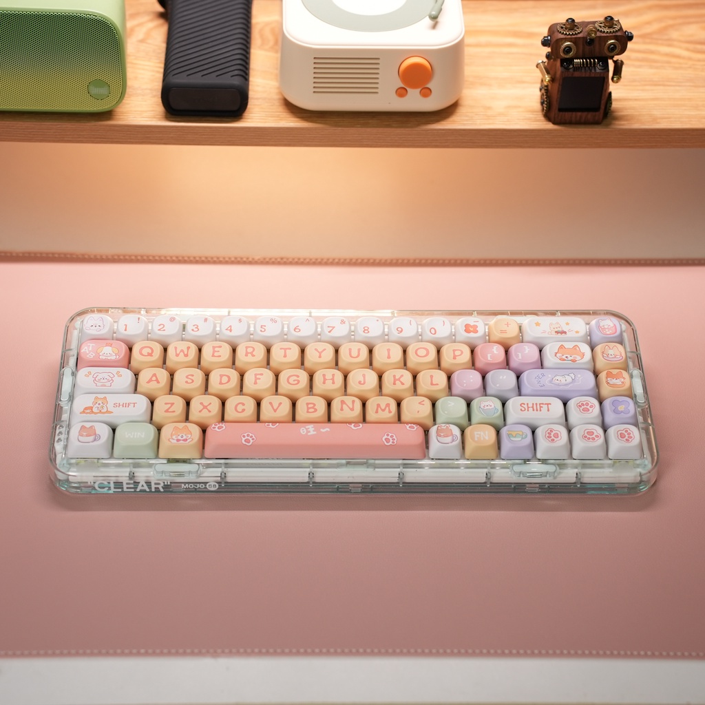 Happy Puppy Keycap Cute Dog Keycaps 126key Class MOA Profile PBT ...