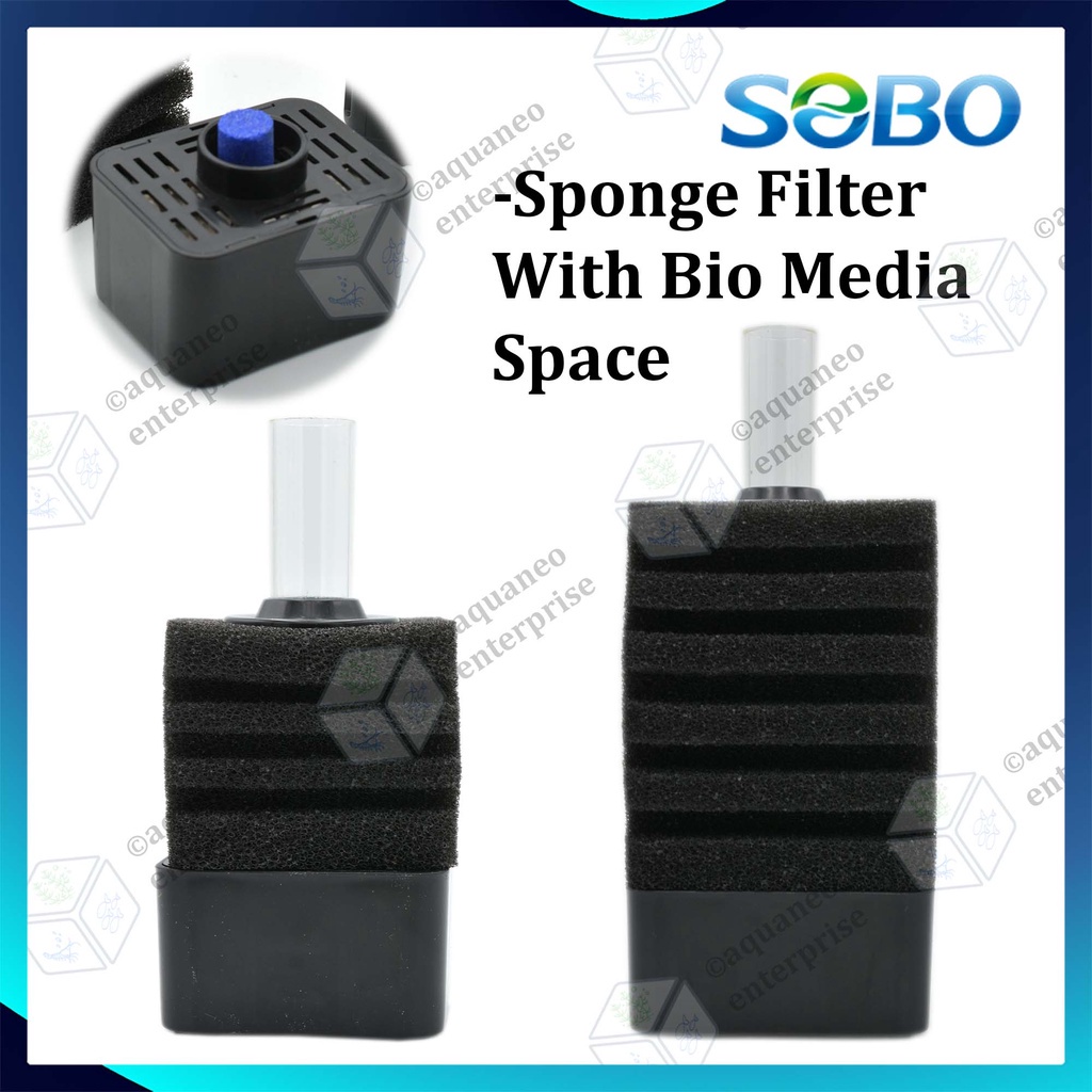 Sobo Aquarium Sponge Filter With Bio Media SB-2601 SB-2602 | aquarium ...