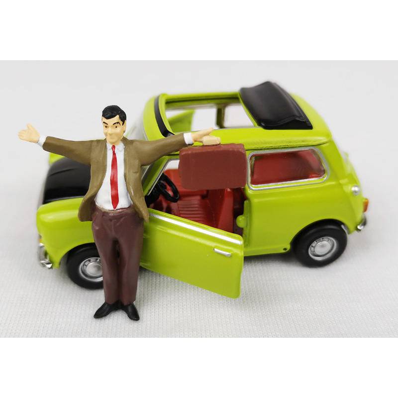 Hong Kong Tiny Mr. Bean 1/64 Mini Cooper Diecast Car Model + Figure Set ...