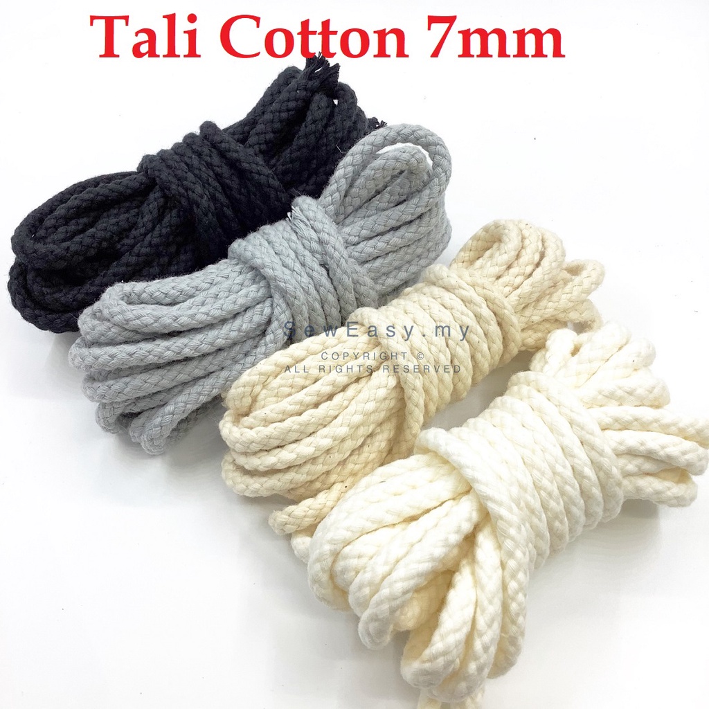 Tali Cotton Tali Seluar Tali Beg Tali Jacket Solid Cotton Rope Cotton ...