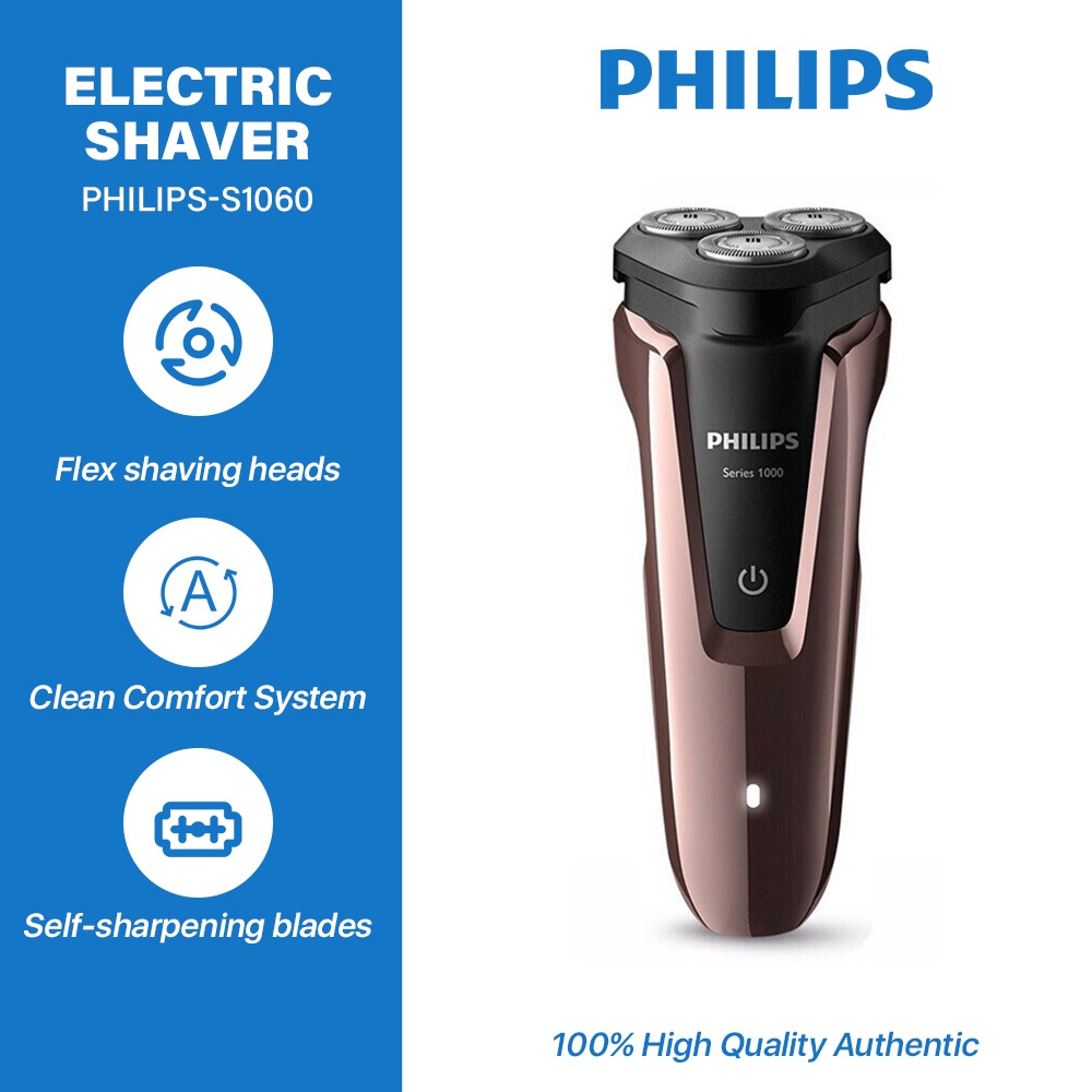 PHILIPS Electric shaver S1000 series rechargeable men's shaver with ...