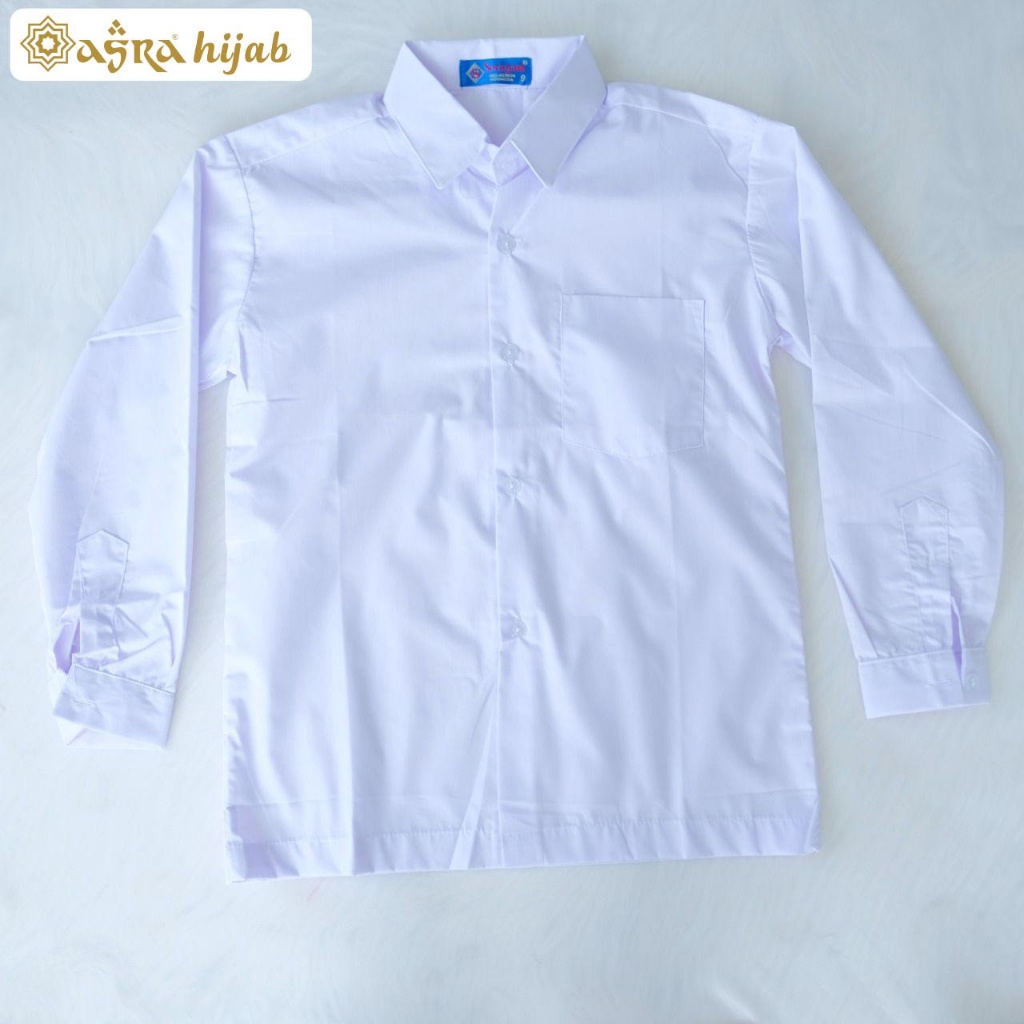PUTIH Plain WHITE SCHOOL UNIFORM LONG SLEEVES UNIFORM BRAND | Shopee ...