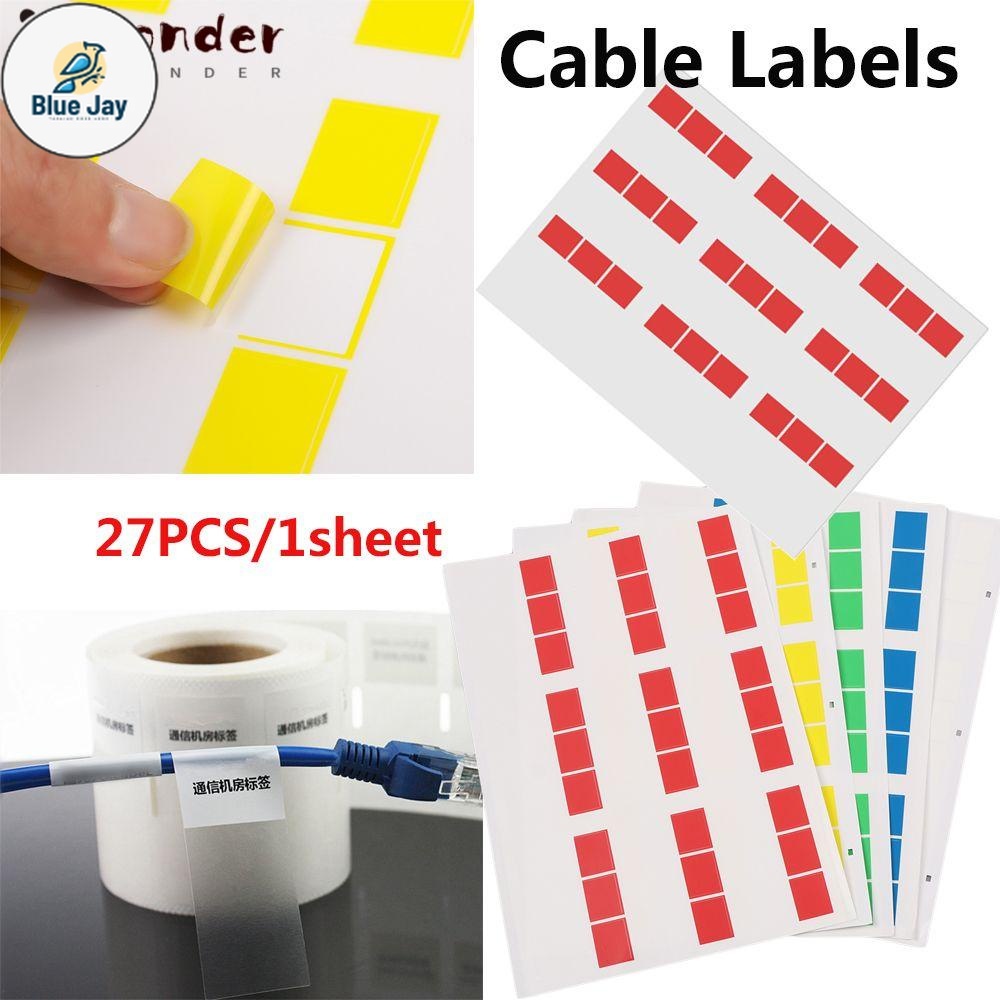 BJ Cable Labels Self-adhesive Waterproof Wire Fiber Organizers | Shopee ...