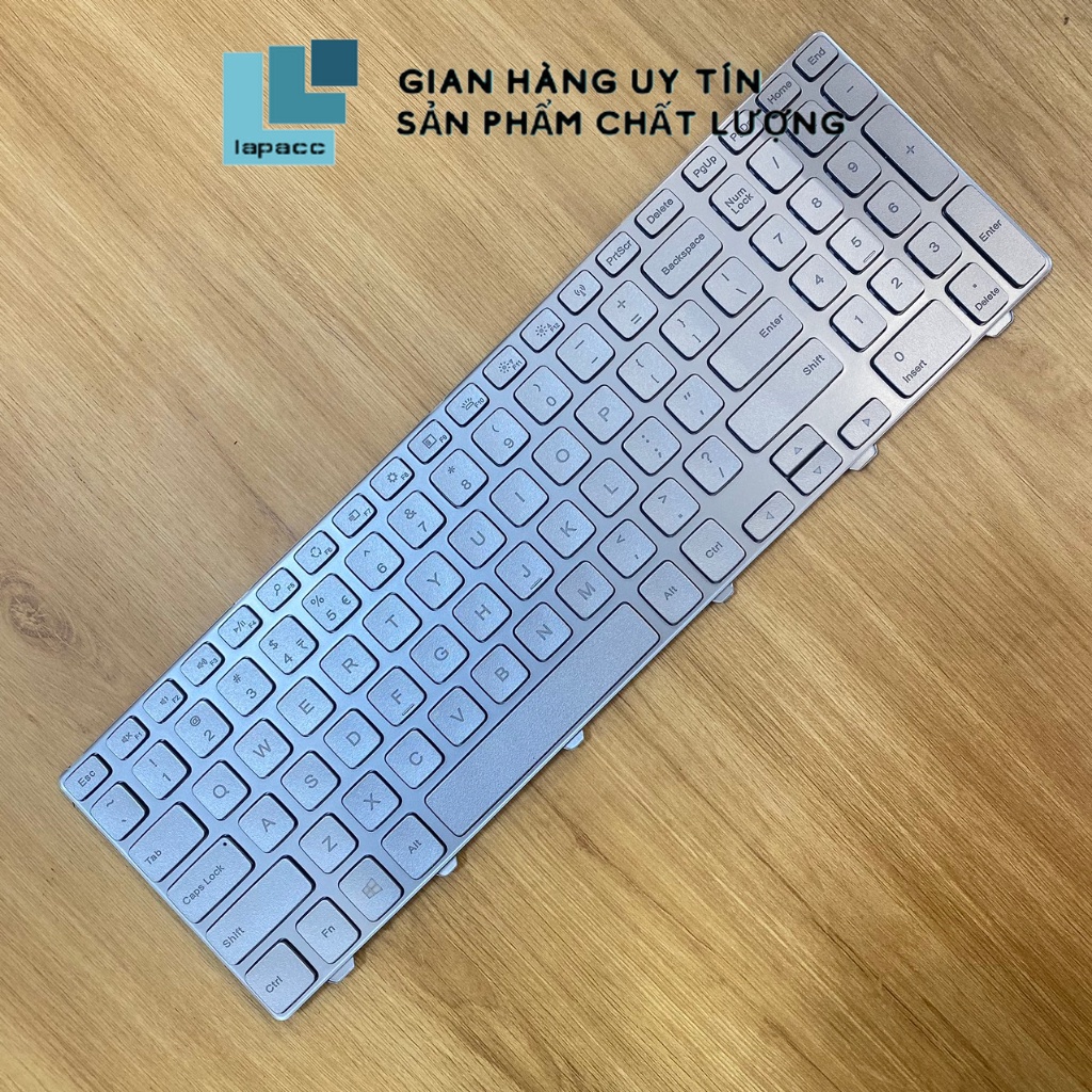 Dell Inspiron 15 7000 7537 ZIN Silver Laptop Keyboard with LED Light ...