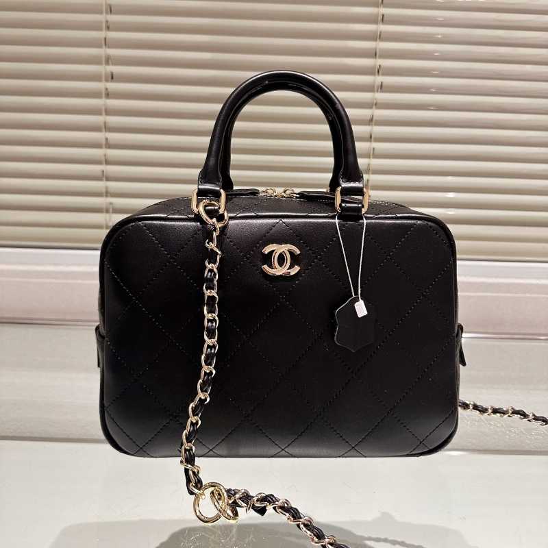 Chan * L Handbag Women's Fashion Chain Bag Classic Black Commuter Bag ...