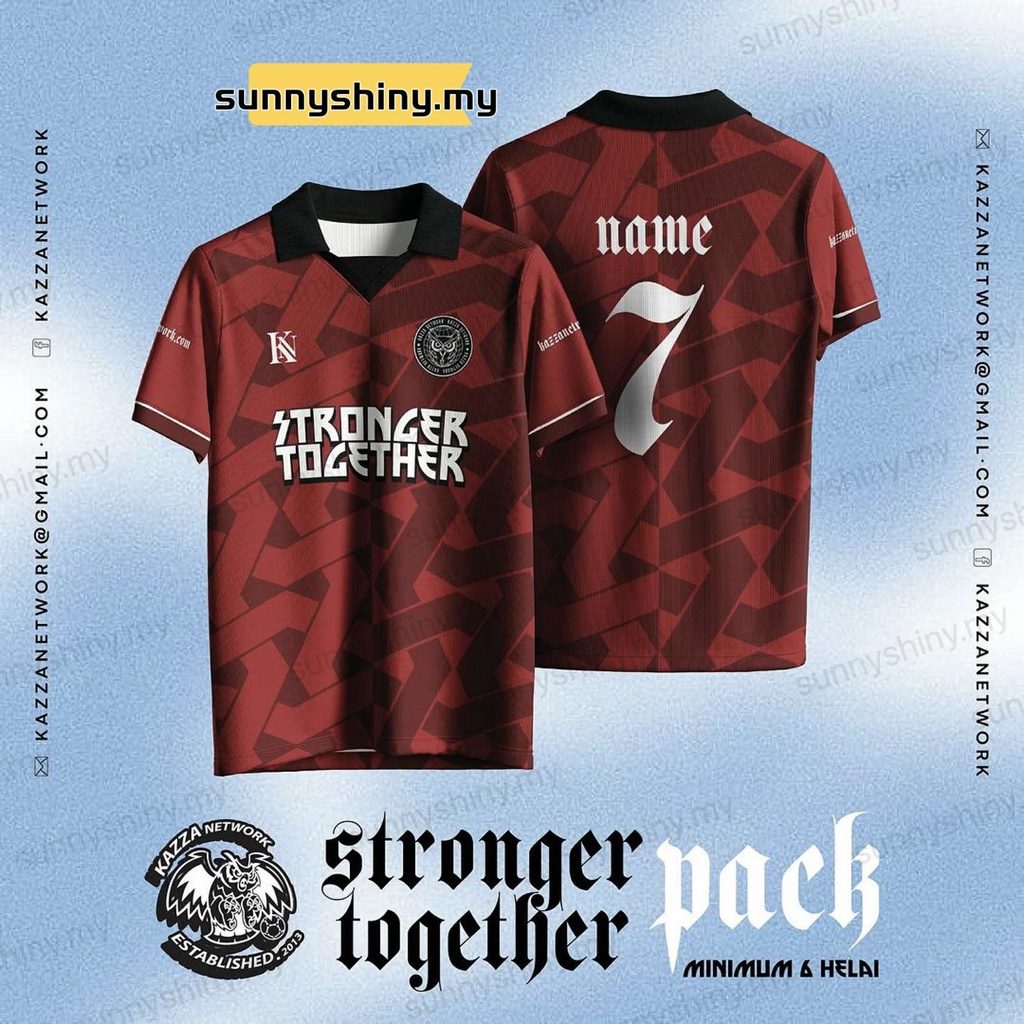 Baju Jersey Warna Merah T Shirt for Men Women Baju Jersey Berkolar ...