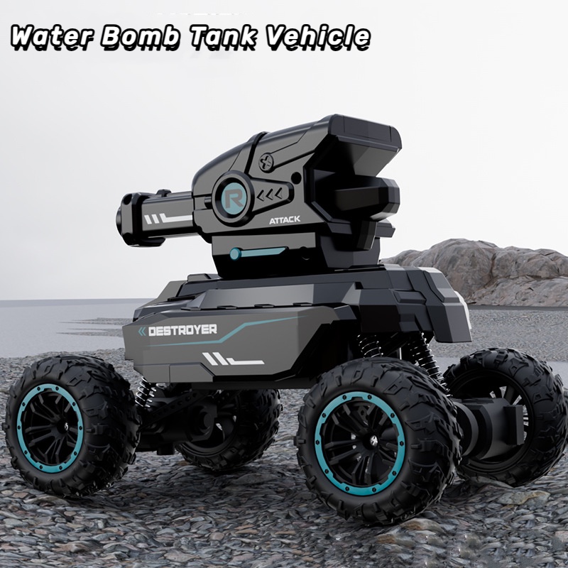 Water Bomb Tank Battle Game Combat Toy 4WD Remote Control Vehicle 2 ...