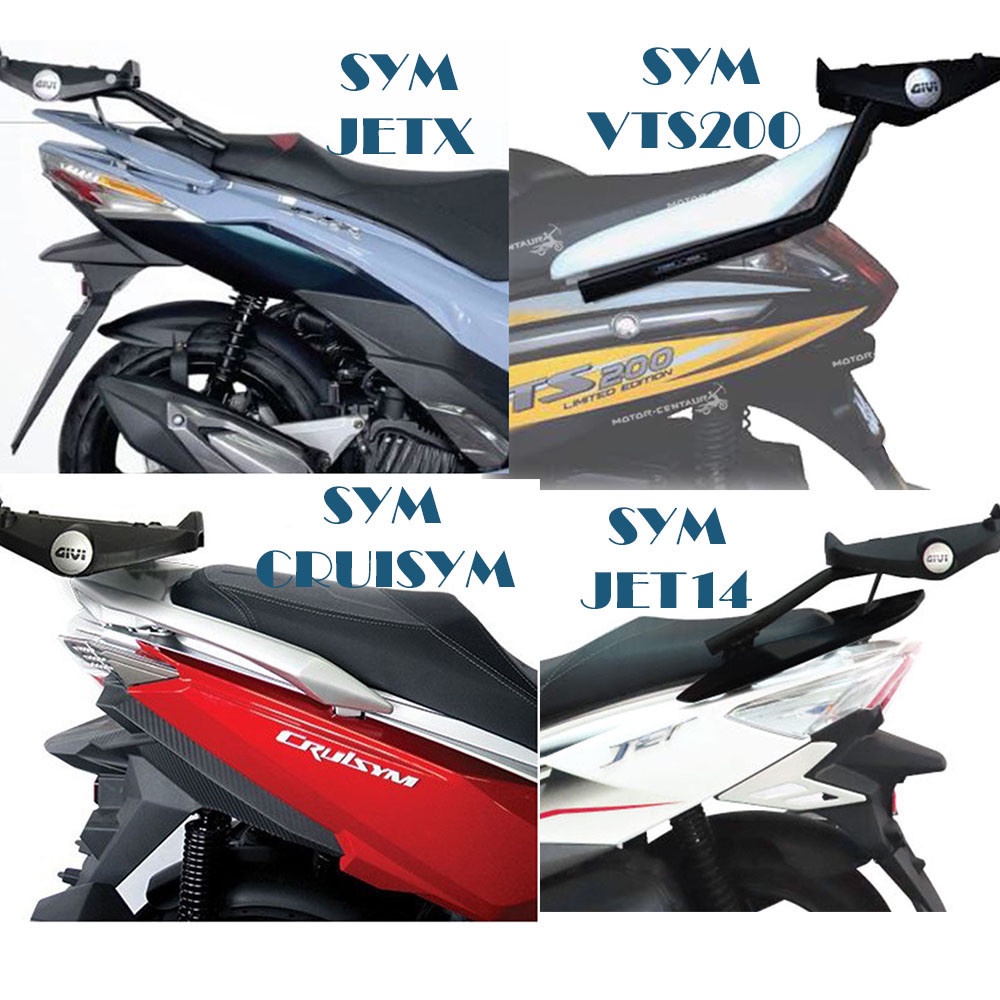 VTS200/JETX/JET14/CRUISYM250 GIVI Special Rack (1 Set) | Shopee Malaysia