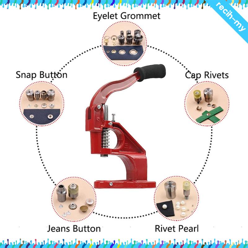 [RecihMY] Hand Press Grommet Machine Eyelet Tool Button Tool Eyelet ...