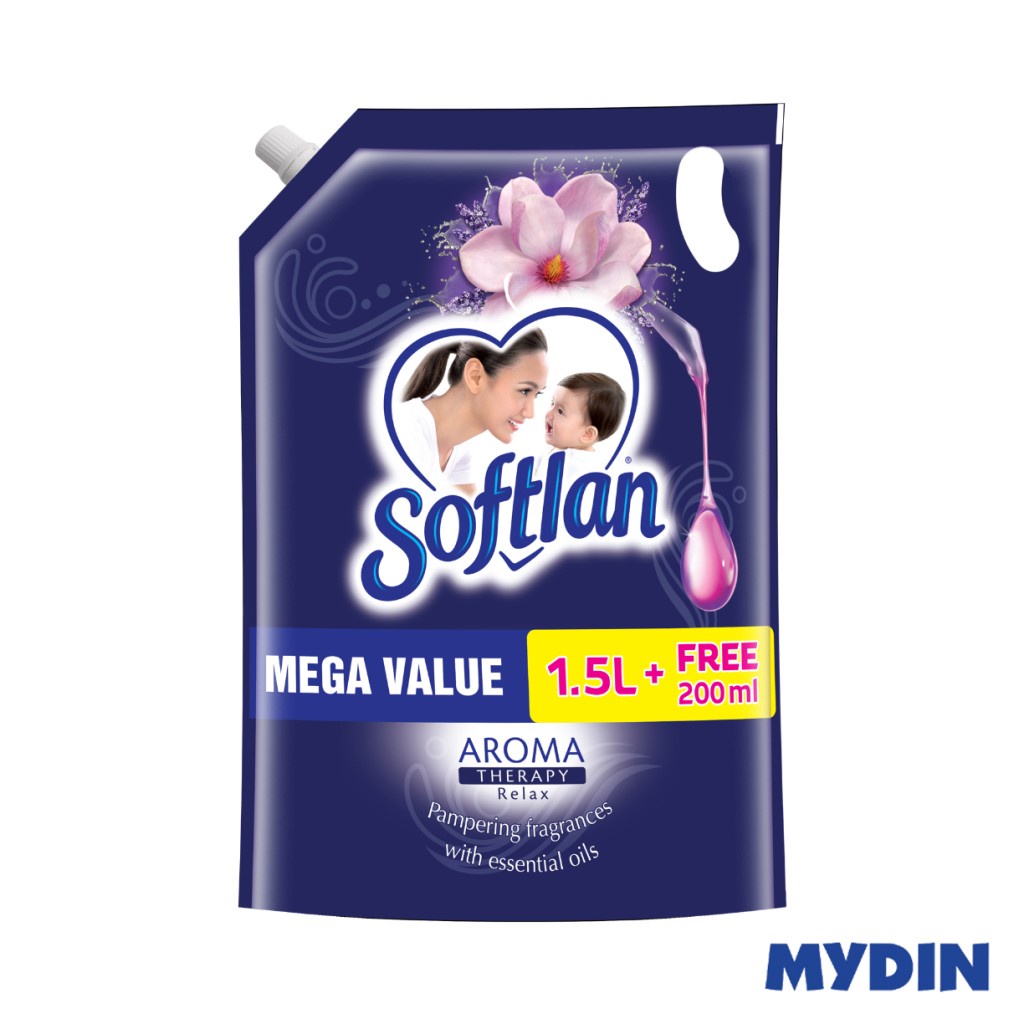 Softlan Aroma Therapy Relax Refill (1.5L + 200ml) | Shopee Malaysia