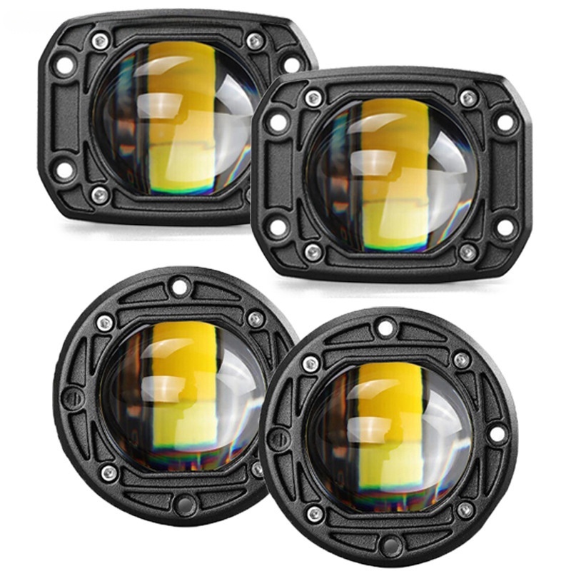 3 Inch 8D LED Lens Work Light 40W Dual Color 3inch Fog Lamp Driving ...