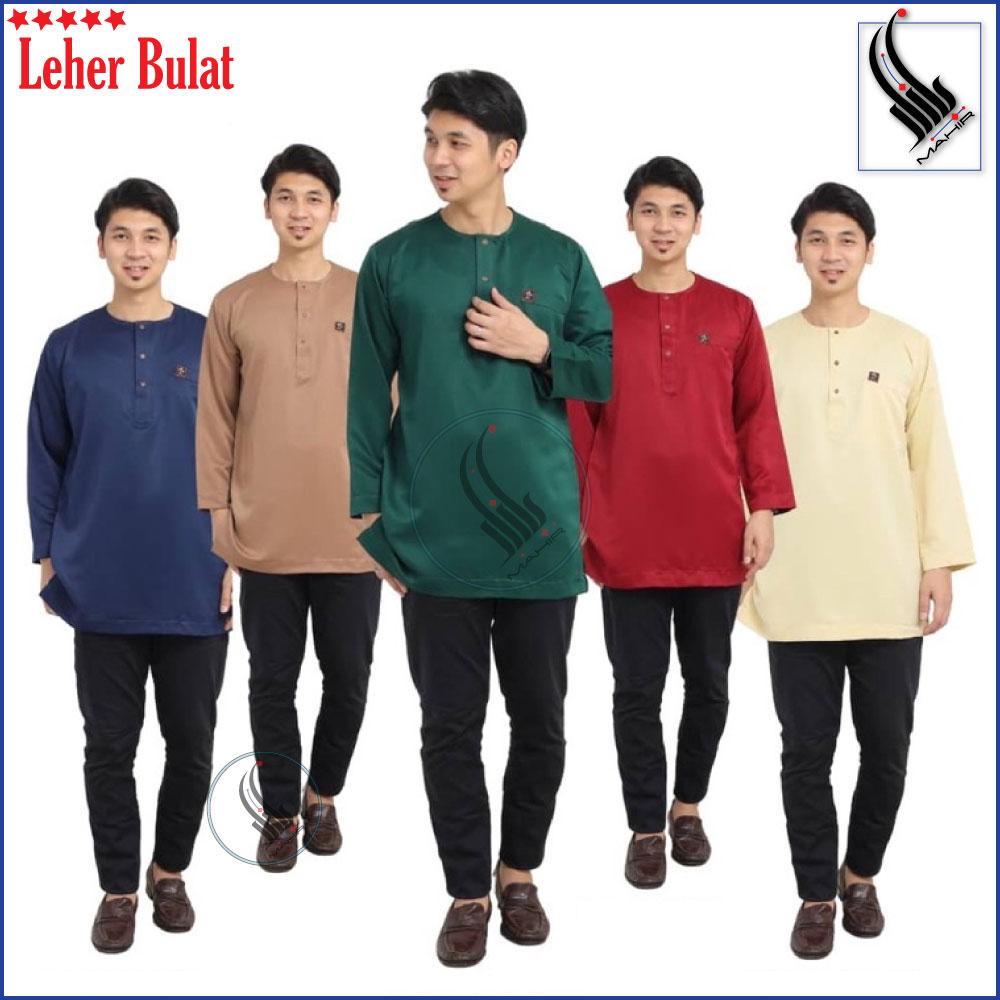 KURTA RAYA 2024 Kurta BULAT Exclusive Leher BULAT Kurta Lelaki Premium ...