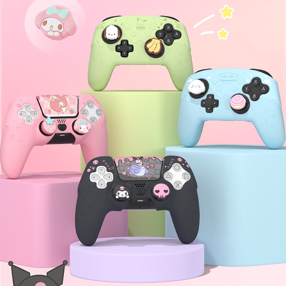 Geekshare Sanrio Theme Controller Skin Silicone Protective Case for PS5 ...